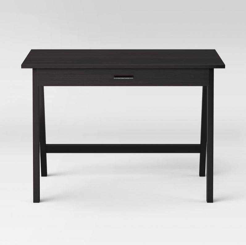 Paulo Wood Writing Desk with Drawer – Overstock and Open Box